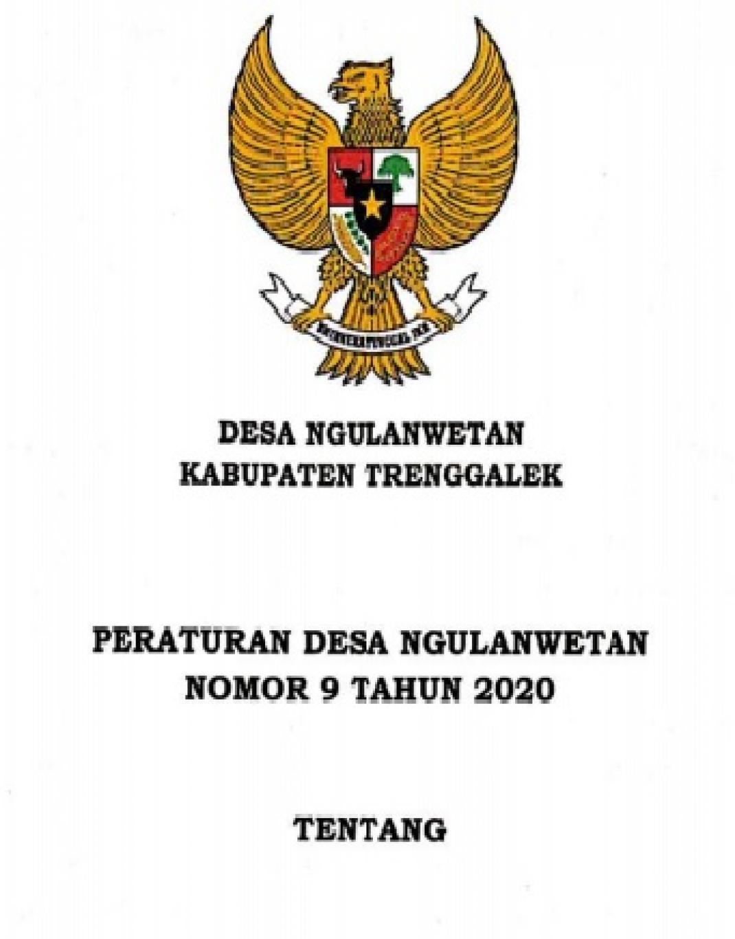 RKP Des NGULANWETAN 2021 - Website Desa Ngulanwetan